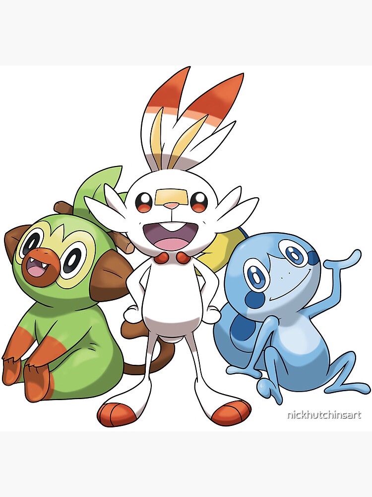 "Generation 8 Starters (Transparent Background Edition)" Art Print for ...