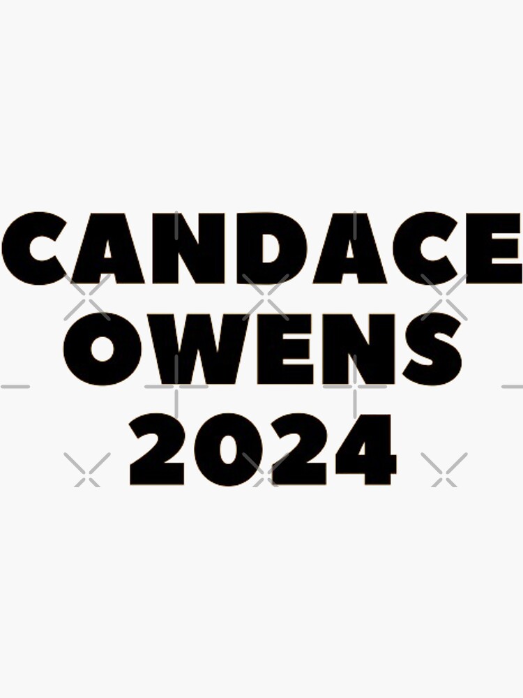 "Candace Owens 2024 Sticker" Sticker for Sale by Trialloja | Redbubble