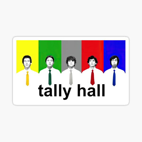 "Tally Hall color" Sticker for Sale by umilukur | Redbubble