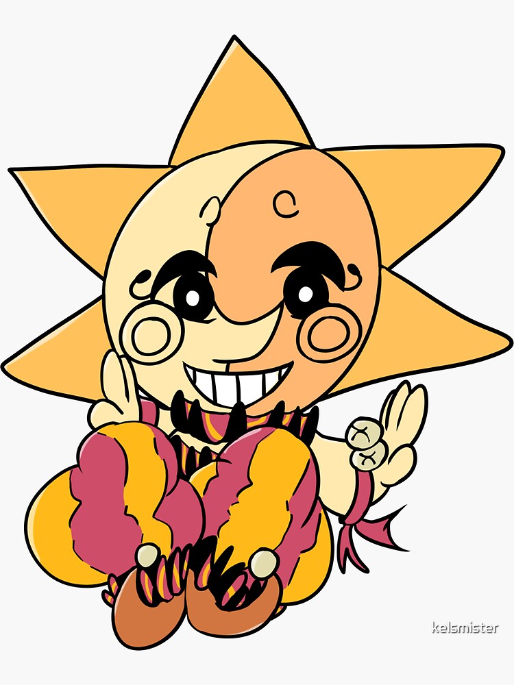 "FNAF Security Breach SUN Chibi " Sticker for Sale by kelsmister ...