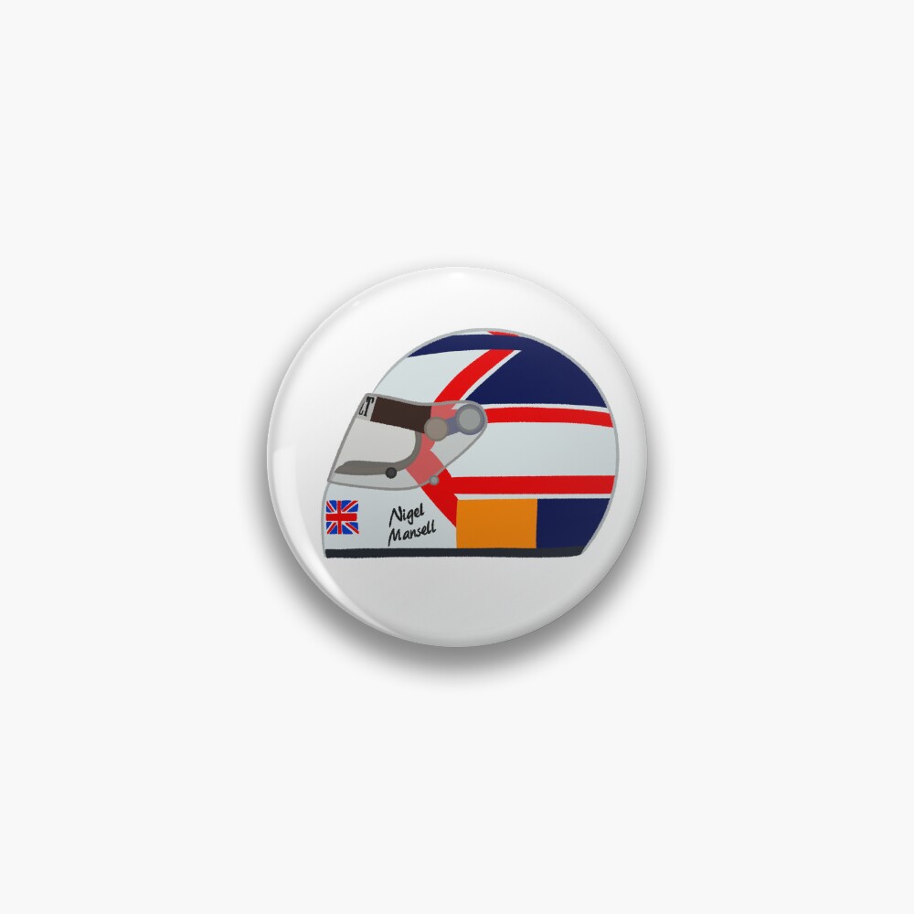 "Nigel Mansell 1992 Helmet " Sticker for Sale by OriDraws | Redbubble