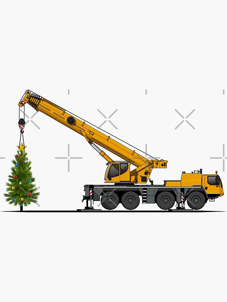 "Mobile Crane 44" Sticker for Sale by HeavyMachinery | Redbubble