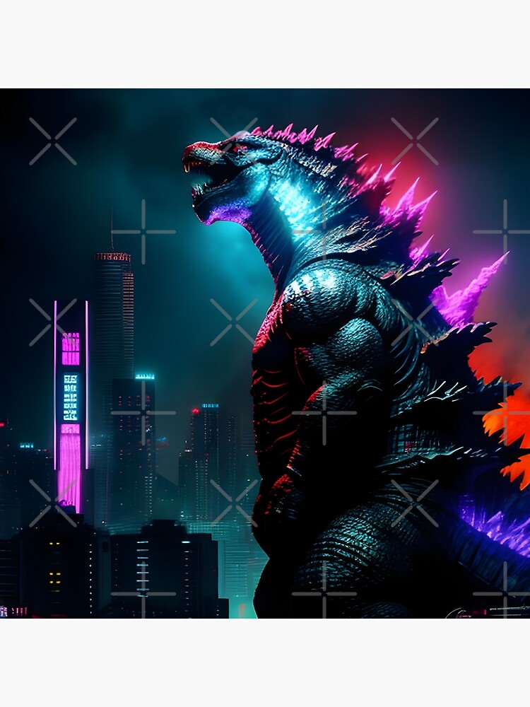 "Godzilla Neon Light" Poster for Sale by BombShop36 | Redbubble