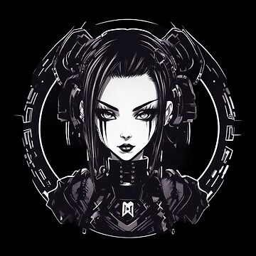 "Cyber Goth Girl, Unique Logo" Art Board Print for Sale by Burn-Ego ...