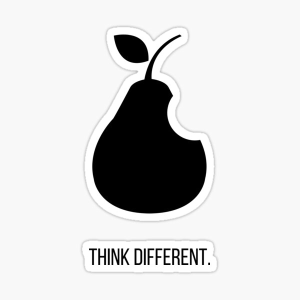 "Think different " Sticker for Sale by LU NA | Redbubble