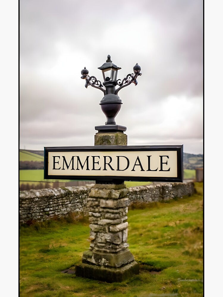 "Emmerdale Sign" Sticker for Sale by SoysBezhamel | Redbubble