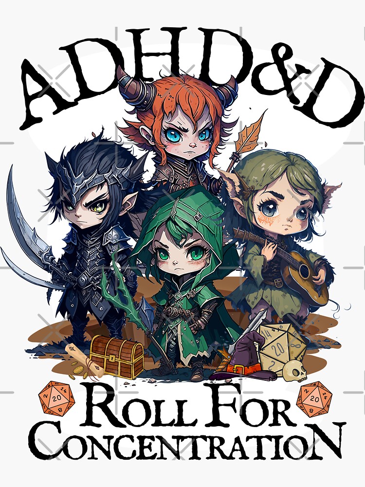 "ADHD dnd adventurers: roll for concentration, neurodiversity & mental ...
