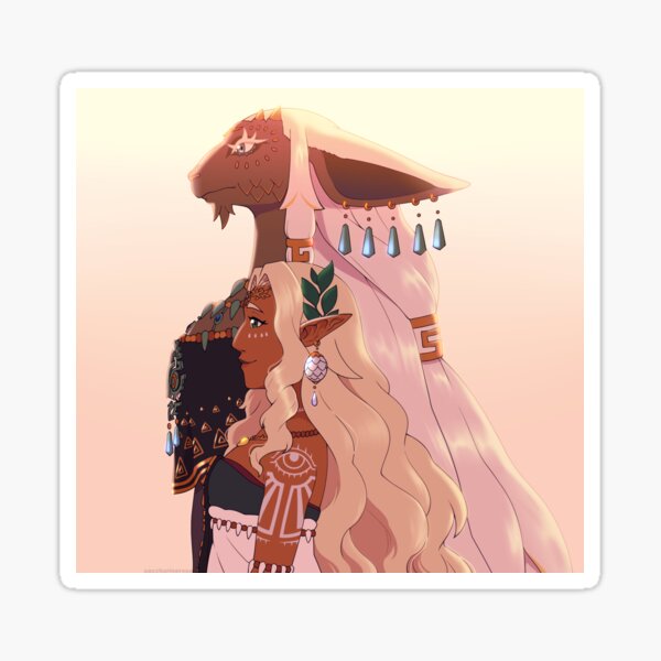 "King Rauru & Queen Sonia" Sticker by Amadere | Redbubble