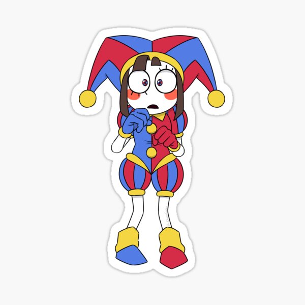 "Pomni (The Amazing Digital Circus)" Sticker for Sale by mrchasecomix ...