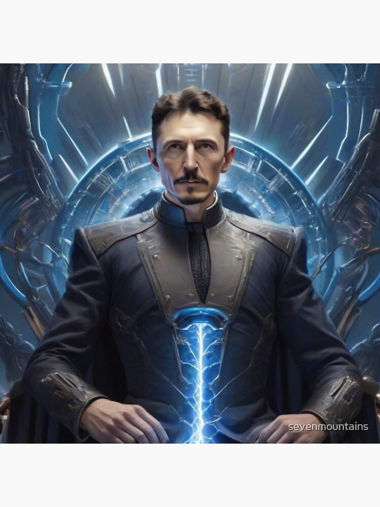 "Nikola Tesla" Sticker for Sale by sevenmountains | Redbubble