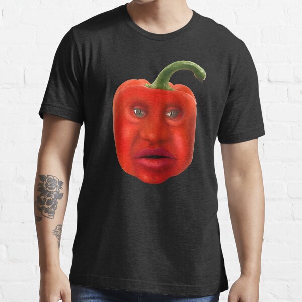 "Peppa Mane / Red Pepper With Face meme" Essential T-Shirt for Sale by ...