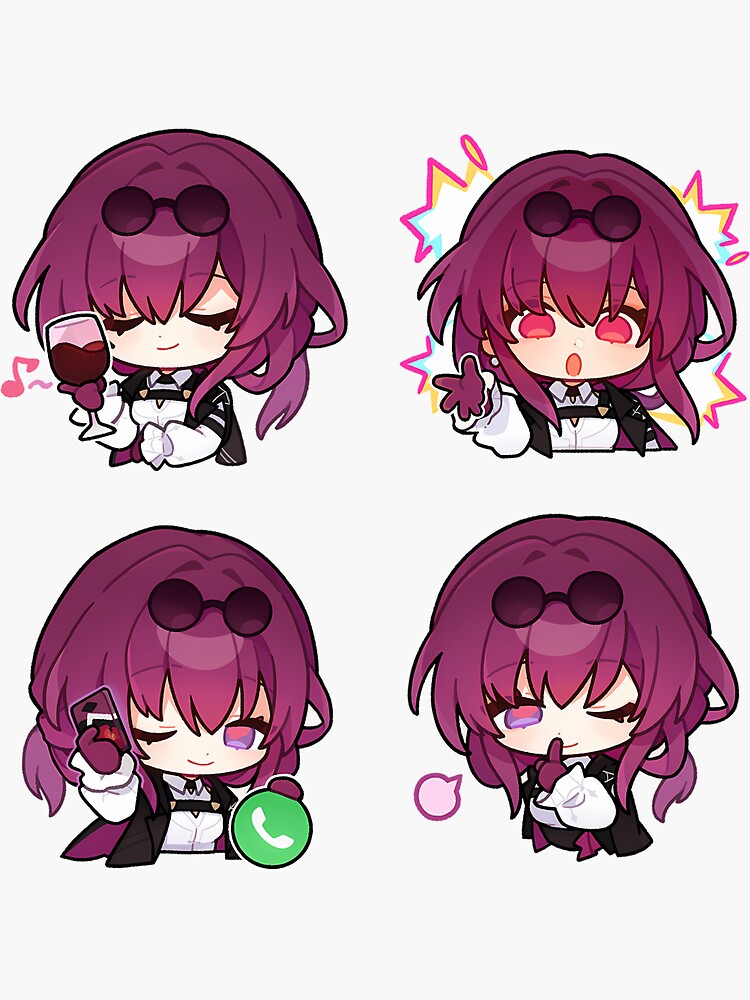 "Kafka Sticker Set Honkai Star Rail" Sticker by Demray | Redbubble