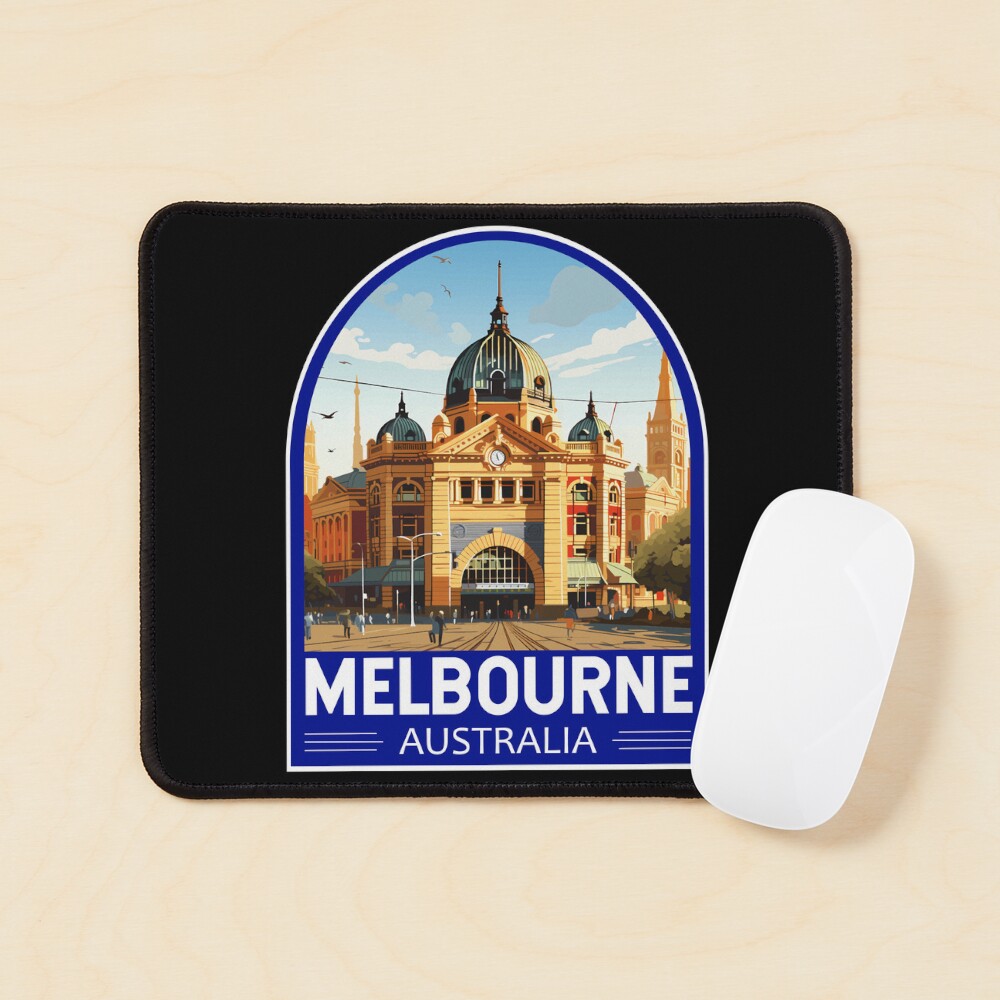 "Melbourne Australia Travel Art Emblem" Sticker for Sale by ...