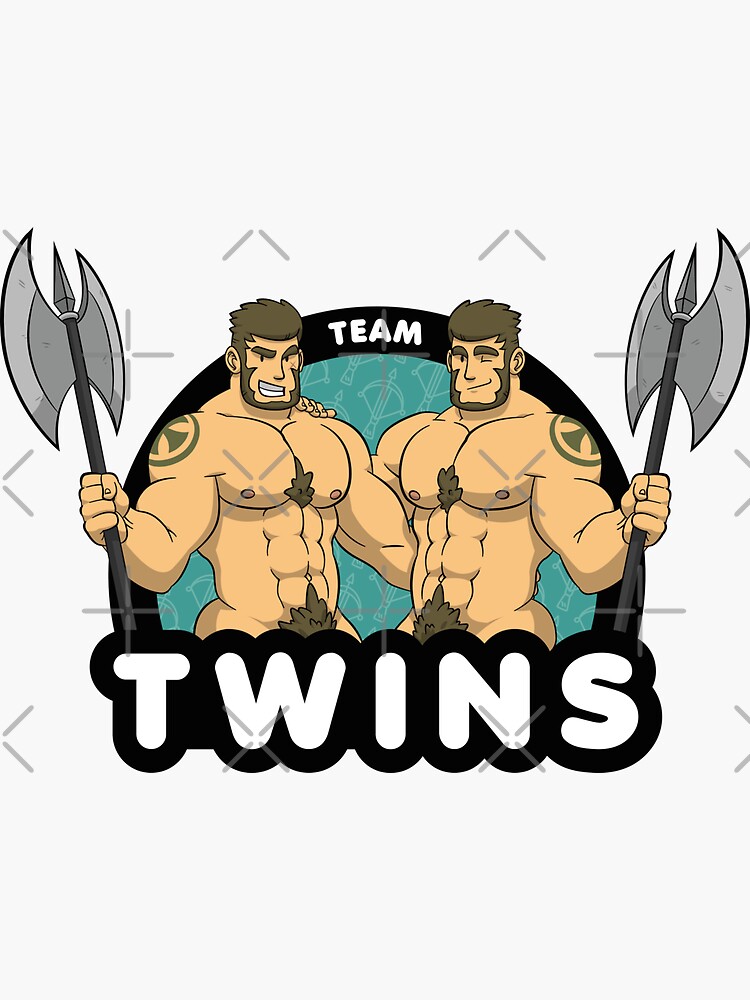 "Team Twins - Robin Morningwood Adventure" Sticker by GrizzlyGamer | Redbubble