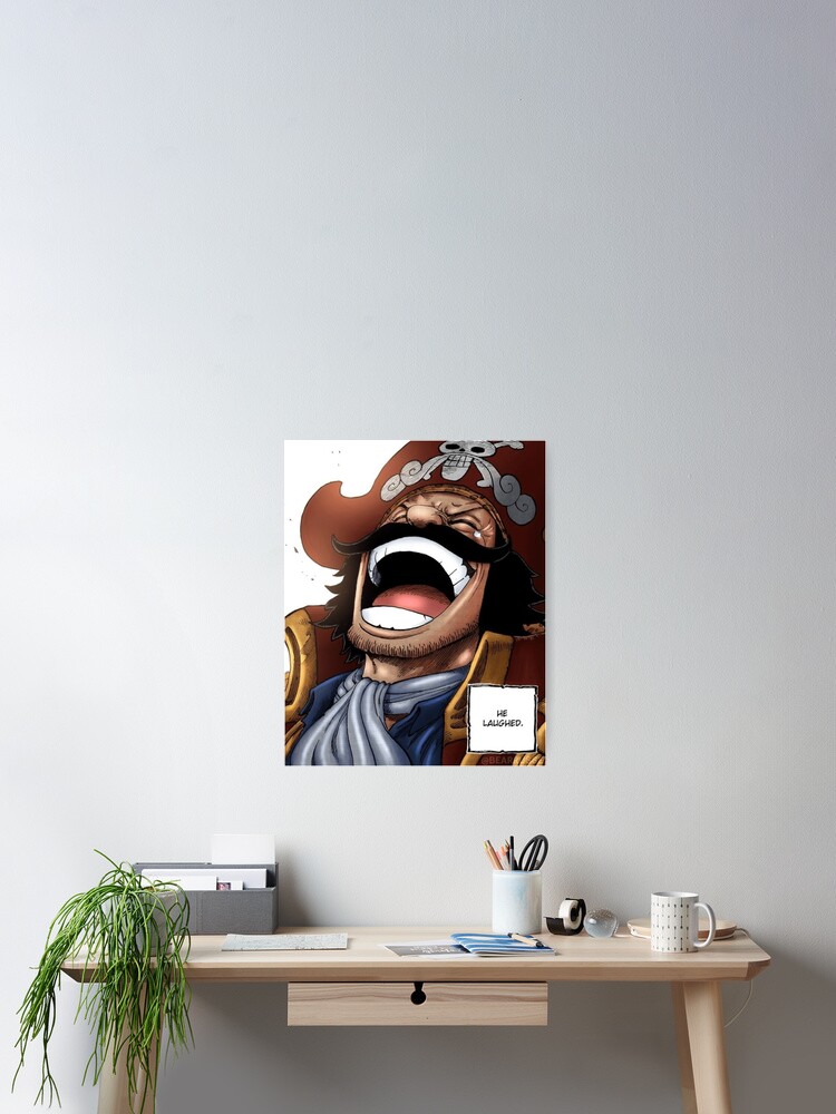 "GOL D. ROGER - HE LAUGHED" Poster by NexusMall | Redbubble