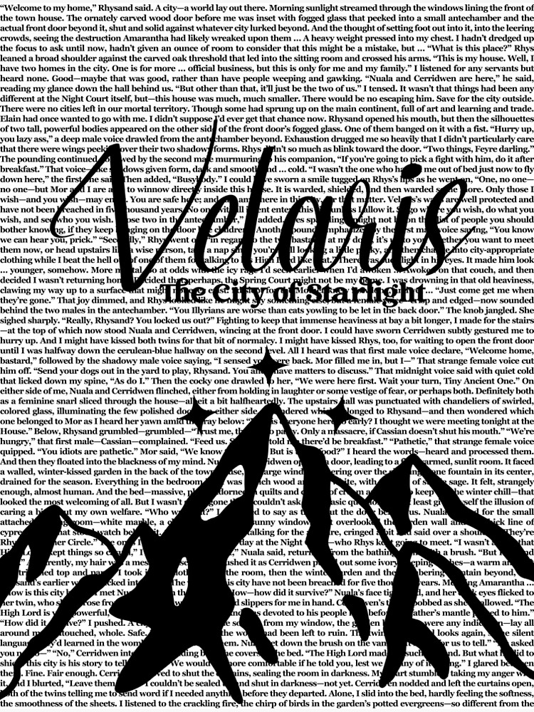 "Velaris, City of Starlight. Story Art" Poster for Sale by ...