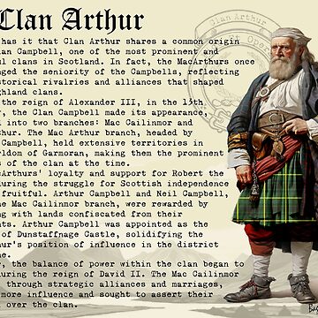 "Clan Arthur Scottish History " Sticker for Sale by ljrigby | Redbubble