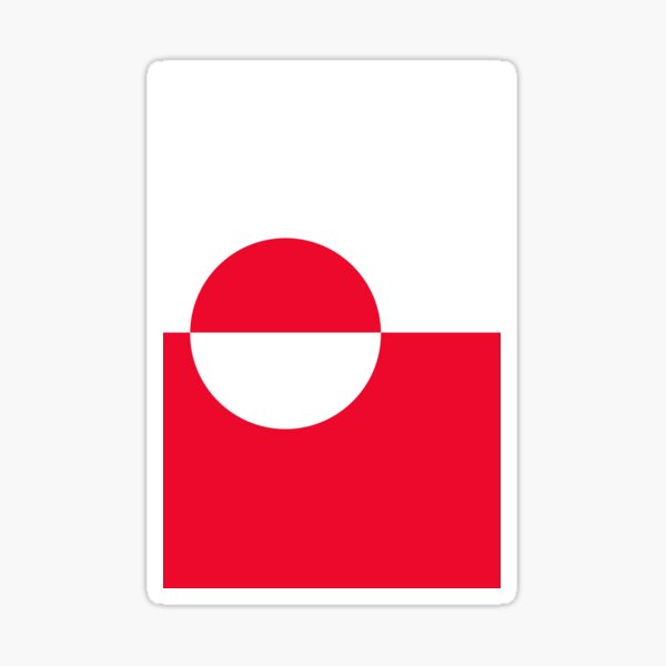"Greenland Flag" Sticker for Sale by EnglishJack | Redbubble