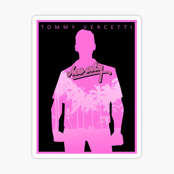 "Tommy Vercetti - Grand Theft Auto Vice City" Sticker for Sale by ...