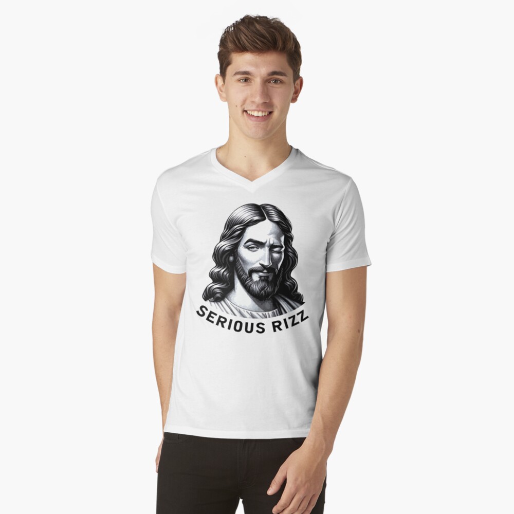 "Winking Jesus - Serious Rizz" Sticker for Sale by LexicalLegend ...