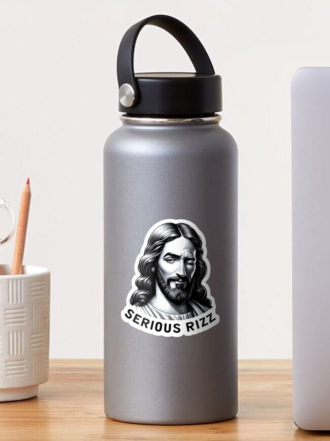"Winking Jesus - Serious Rizz" Sticker for Sale by LexicalLegend ...