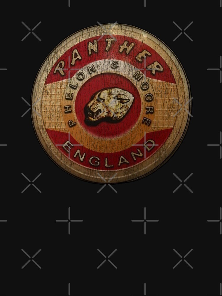 "Panther motorcycle Tank Badge Panther 100 Panther 120 distressed print P&M British classic ...
