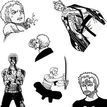 "ONE PIECE: Roronoa Zoro Sticker Pack" Sticker for Sale by Yukisuba ...