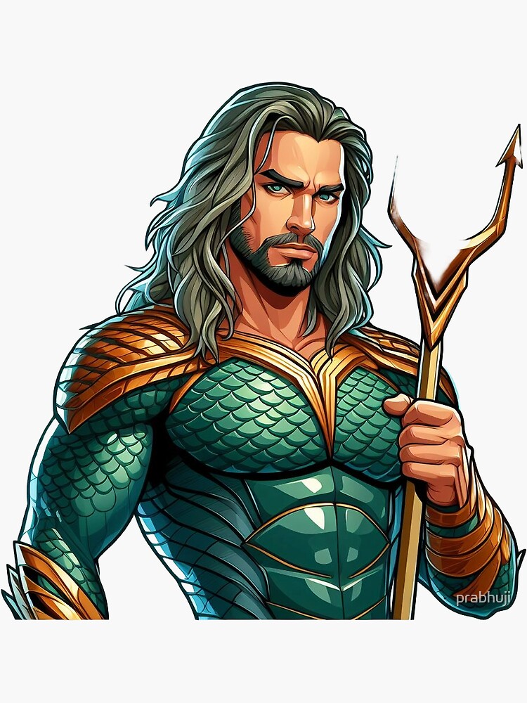 "AQUAMAN" Sticker for Sale by prabhuji | Redbubble