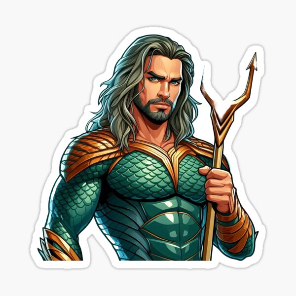 "AQUAMAN" Sticker for Sale by prabhuji | Redbubble