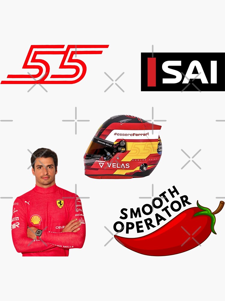 "Carlos Sainz sticker pack - Smooth Operator" Sticker for Sale by the ...