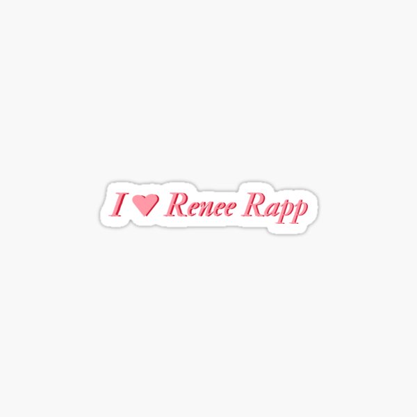 "I Heart Renee Rapp" Sticker for Sale by cozycollages | Redbubble