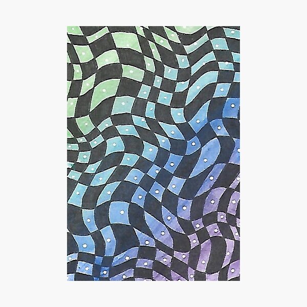 Lámina fotográfica «Ivergencia óptica de la tabla de cuadros combada ...