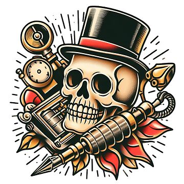 Tattoo Machine Flash Art