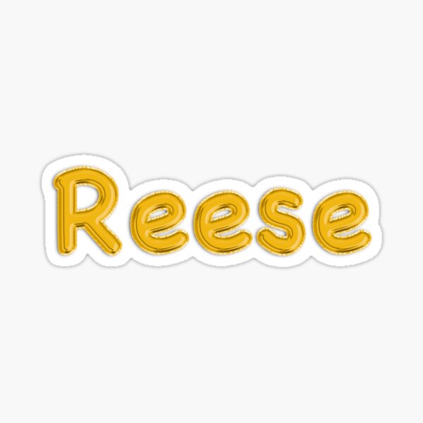 "Golden Balloon Reese Name Label" Sticker for Sale by NormadWorld ...