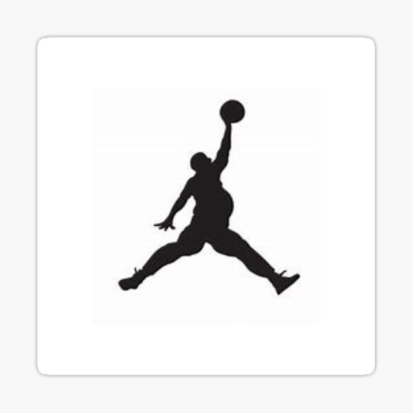 "FAT jordan" Sticker by BMDesigneleven | Redbubble