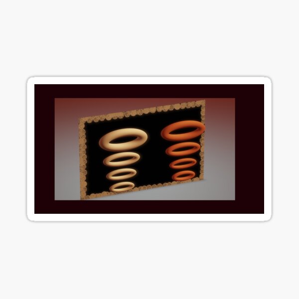 "oval rings" Sticker for Sale by Diclebaybas | Redbubble