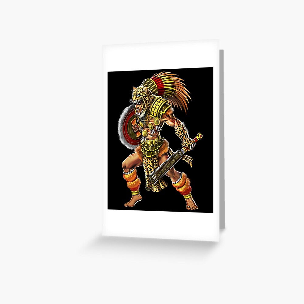 "Aztec Jaguar Warrior " Sticker for Sale by Nikolay Todorov | Redbubble