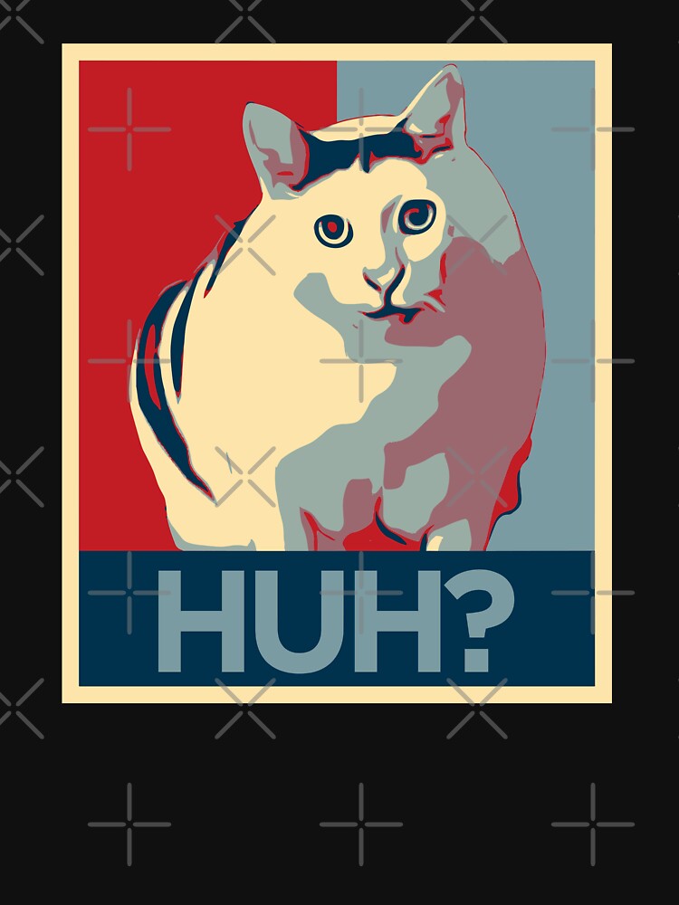 "Meme Huh Cat Funny Cat Meme" Essential T-Shirt for Sale by Fabulu ...
