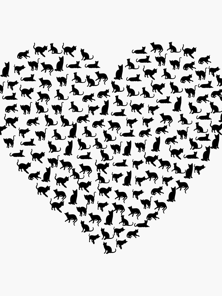 "cute gats" Sticker for Sale by boujema | Redbubble