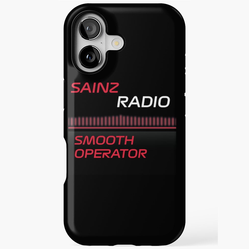 "Carlos Sainz Radio Smooth Operator" Sticker by Lastlapmadness | Redbubble