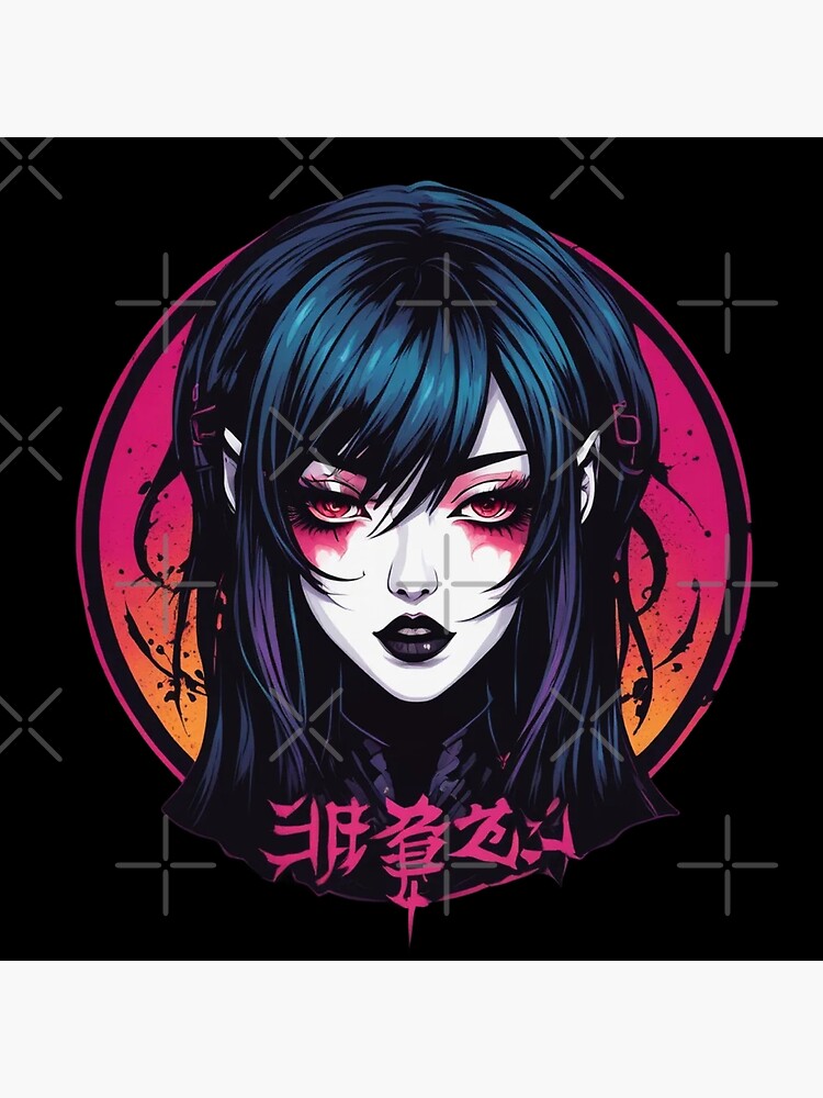"Anime Goth Girl, Kanji, Unique Logo" Poster for Sale by Burn-Ego ...
