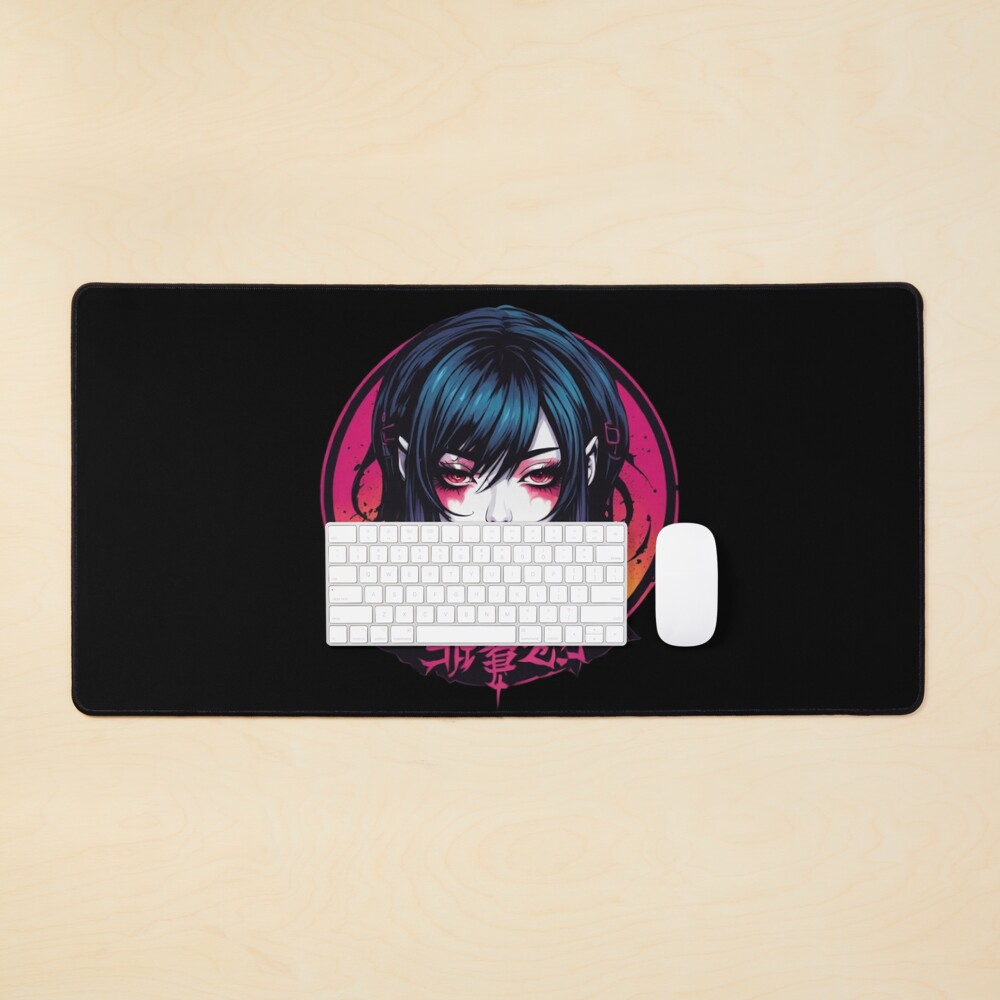 "Anime Goth Girl, Kanji, Unique Logo" Sticker for Sale by Burn-Ego ...