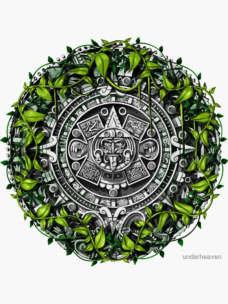 "Aztec Calendar" Sticker for Sale by Nikolay Todorov | Redbubble