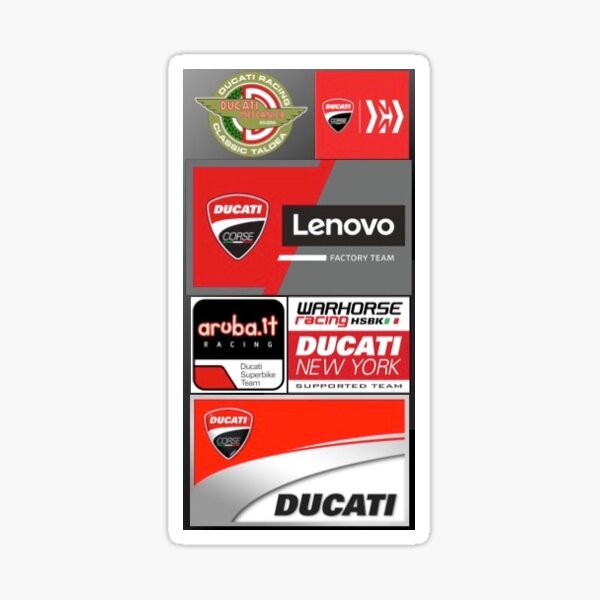 "Ducati Race teams" Sticker for Sale by ducatiracer717 | Redbubble