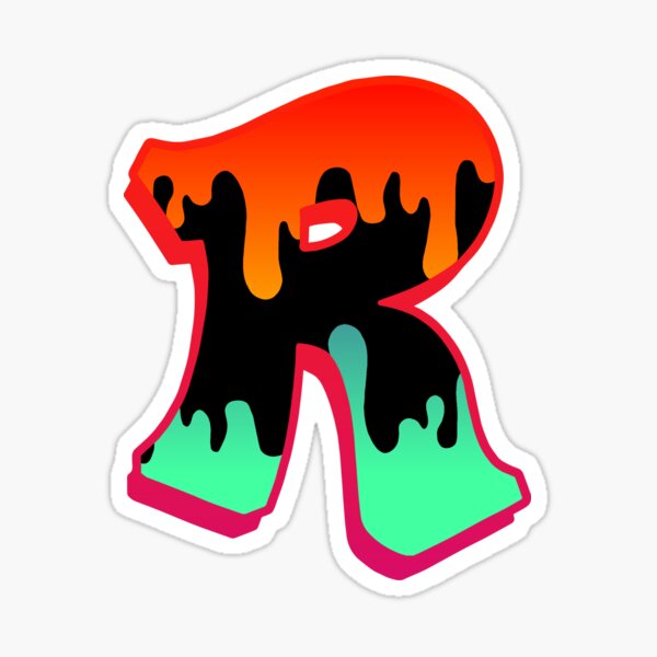 "Letter R - Dripping" Sticker for Sale by Dmitri-Art | Redbubble