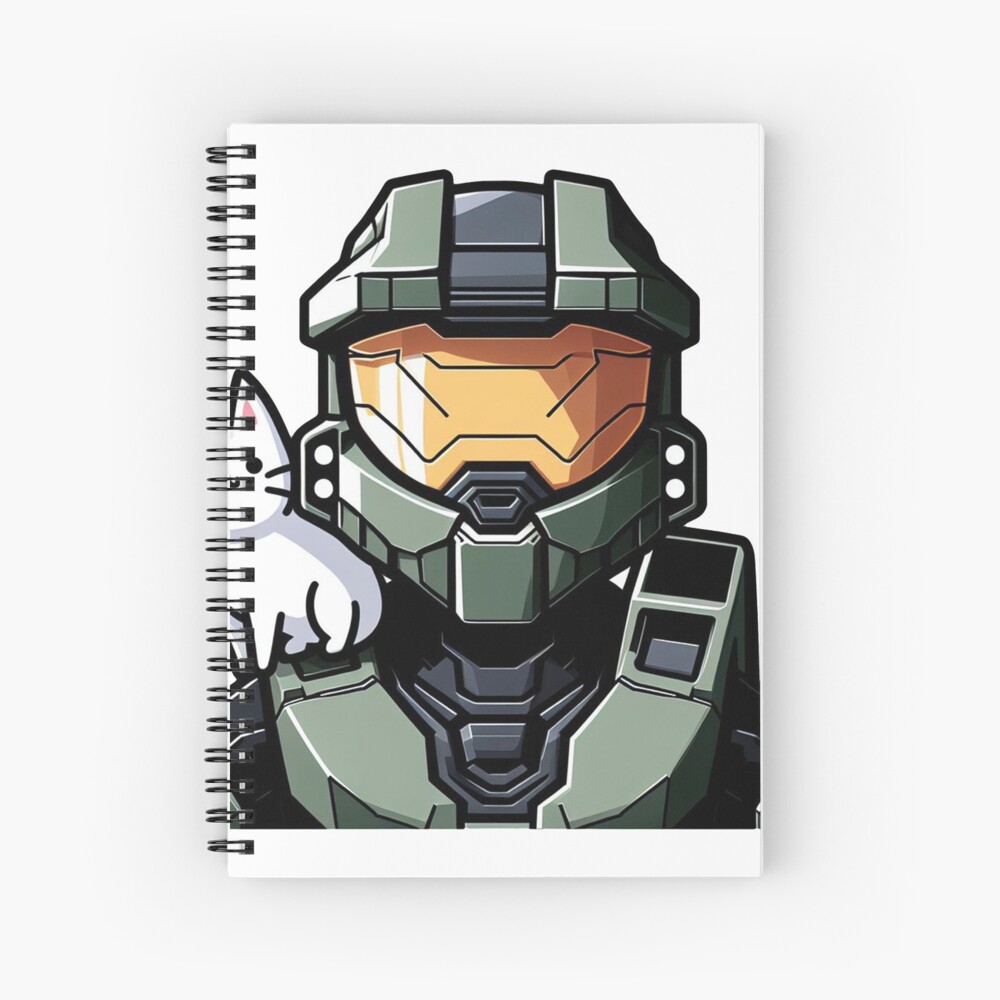 "Master Chief Cat" Sticker for Sale by My-Sticker-Shop | Redbubble