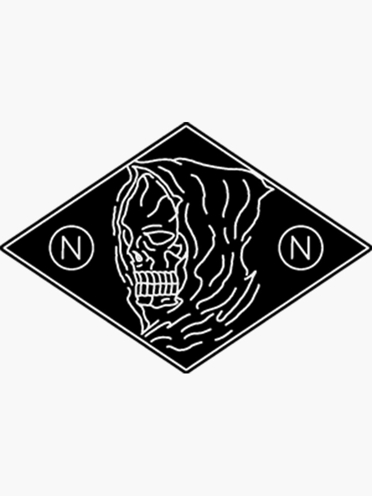 "nothing nowhere merch "black logo"" Sticker for Sale by FearOfGod ...