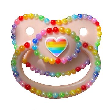 "Little Pride Deco Paci" Sticker for Sale by KaylaKitten | Redbubble