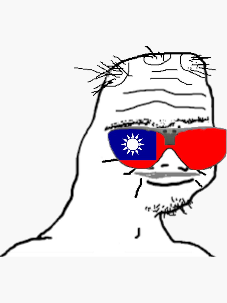 "30 Year Old Boomer Wojak - Taiwan" Sticker for Sale by AztecaPixels ...