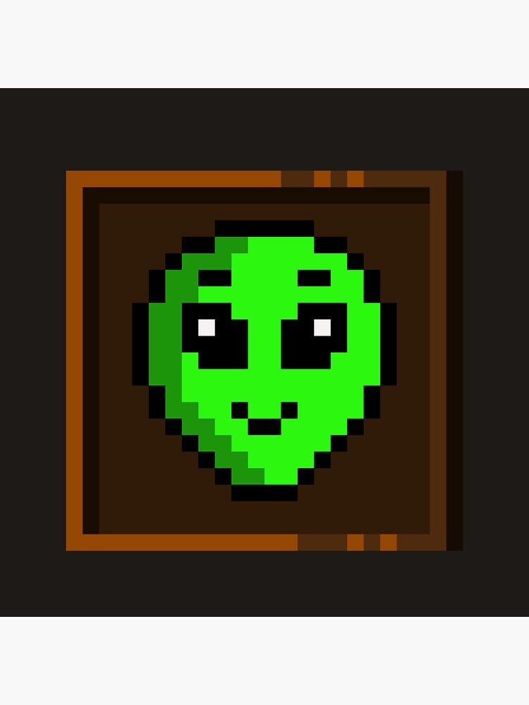 "pixel art alien picture frame" Sticker for Sale by CibAQrZ | Redbubble